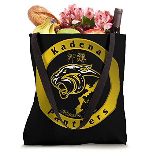Kadena Okinawa Japan Panthers 沖縄 嘉手納カデナ高校 Ryukyu Island Tote Bag