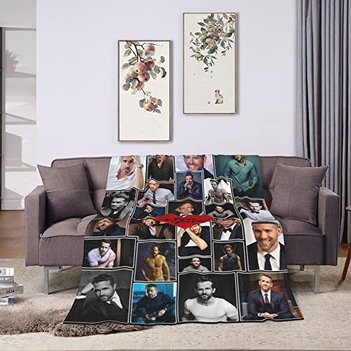 Throw Blanket Ultra-Soft Cozy Throw Blanket Flannel Blankets for Couch Bed Living Room (Black, 50"X40")