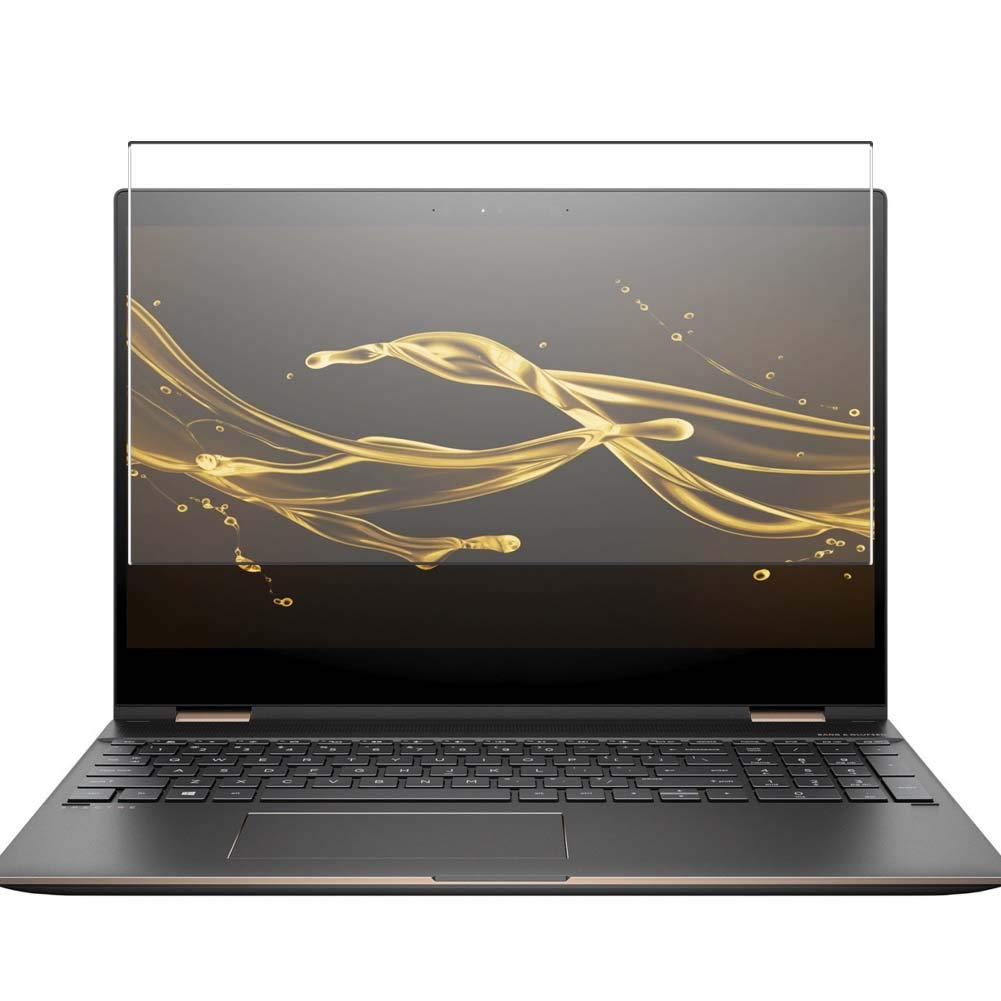 Puccy Anti Blue Light Tempered Glass Screen Protector Film, compatible with HP Spectre x360 15-ch000 2018 15.6" (Active Area Cover Only) Protective Protectors Guard