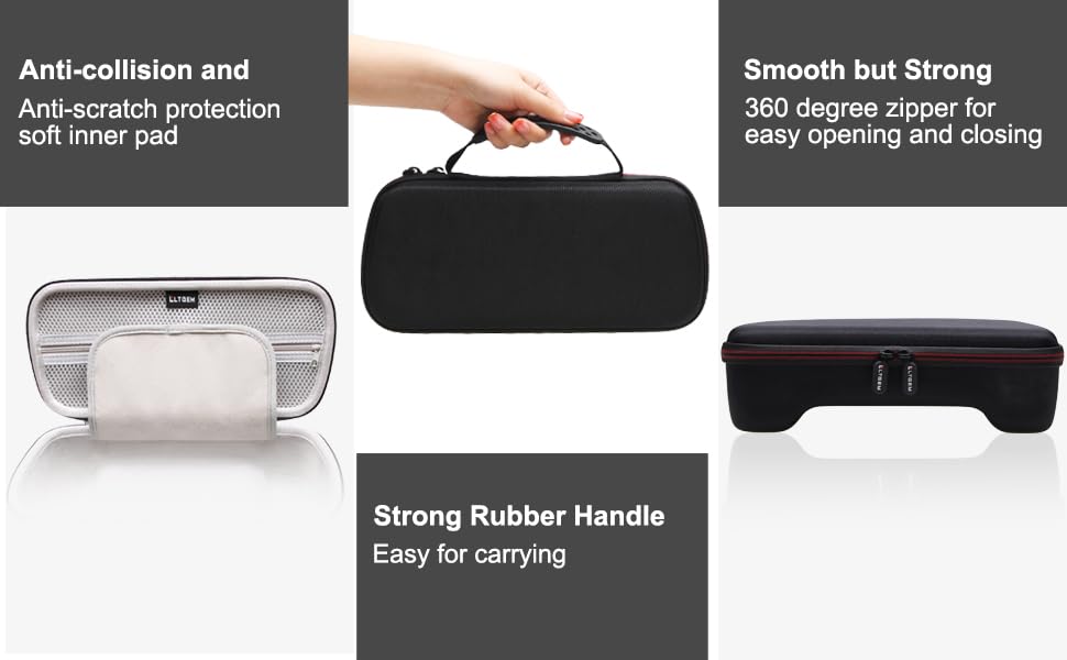 LTGEM Hard Case for NexiGo Gripcon Controller(Inside: 10.8"x4.1"x3.2") - Travel Protective Carrying Storage Bag