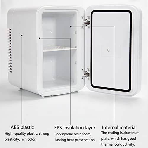 Mini Fridge Portable Cooler Warmer Skincare Fridge Compact Refrigerator Lightweight Beauty Fridge for Bedroom Office Car Boat Dorm Skincare,Pink