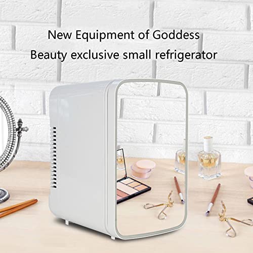 Mini Fridge Portable Cooler Warmer Skincare Fridge Compact Refrigerator Lightweight Beauty Fridge for Bedroom Office Car Boat Dorm Skincare,Pink
