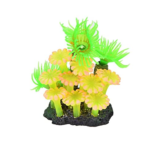 JGQGB Artificial Underwater Coral Aquarium Fish Tank Simulation Decoration Aquarium Backgrounds Plants Water Grass Accessories Home (Color : D, Size : 5.8x9.5cm)