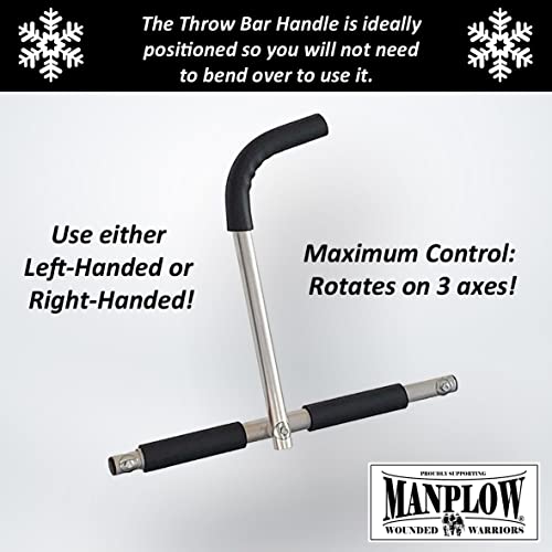 MANPLOW Special Release Winter Warrior 24β RevolutionX with Power U Handle and Throw Bar