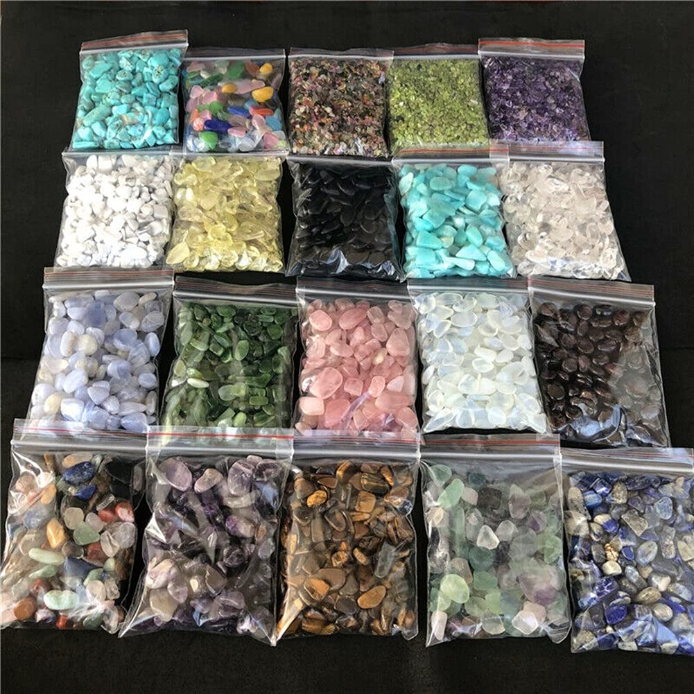 ULUCAN 100g Degaussing Stone Minerals Fish Tank Natural Crystal Gravel Stone Decorative Stones and Crystals Gift ZOUWENBYIN