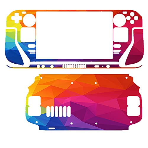 VEUENNS Full Set Games Decal Skin for Steam Deck console handheld gaming pc,Specially designed vinyl applique skin to Full steam deck coverage,provides protection and improves the feel of the trackpad