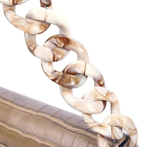 ALOLBAG Evening Clutch Purses for Women Clearance Evening Bags and Clutches Evening Purses and Handbags (Nude)