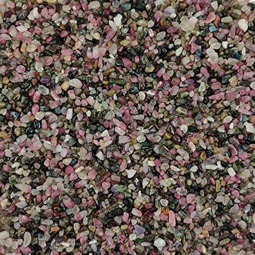 GAJUST 100g Bulk Natural Tourmaline Chip Stone Crystal Quartz Collectible Specimen Gemstone Aquarium Decor