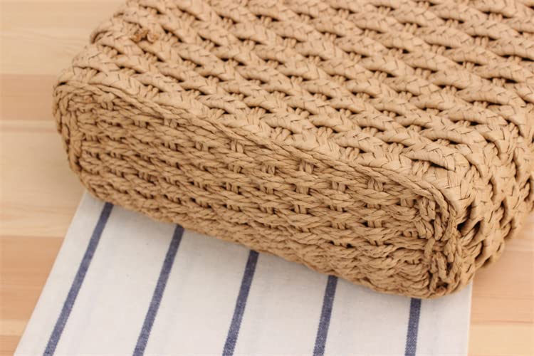 Straw Beach Bag for Women Summer Woven Tote Bag Rattan Hobo Bohemian Vacation Bags Waterproof Sandproof (beige)
