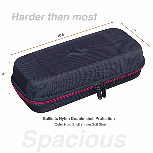 ButterFox Switch Carrying Case for Nintendo Switch OLED, Fits Charger, Joy Con Grip, 18 Games and Protective Case (Black/Red)
