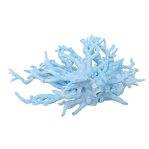 ZAINEE Fish Tank Decor, 1pc Artificial Coral Aquarium Fish Tank Decoration Landscape Ornament Aquarium Accessories Supplies Blue