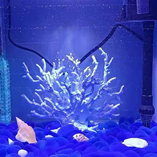 ZAINEE Fish Tank Decor, 1pc Artificial Coral Aquarium Fish Tank Decoration Landscape Ornament Aquarium Accessories Supplies Blue