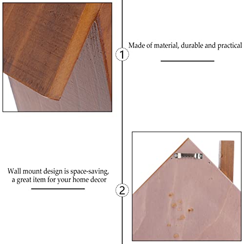 ORFOFE Picture Ledge Shelf Wooden House- Shaped House Shaped Wall Shelf House Shaped Floating Shelf House Shaped Wooden Shelf Wall Storage Shelf Flower Pot Stand
