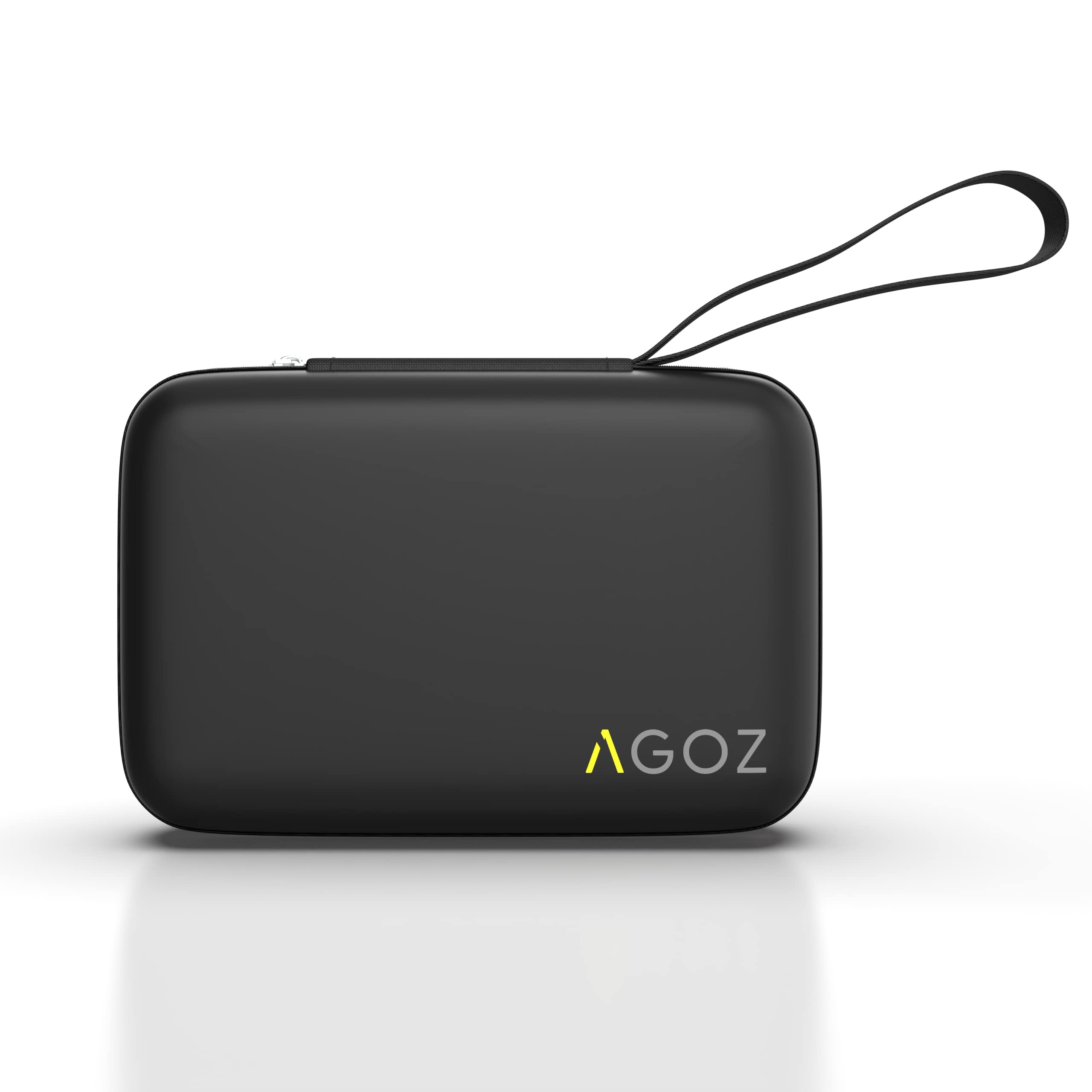 AGOZ Hard Carrying Case for Bushnell Phantom 2 Rangefinder Golf GPS, Protective Cover with Wrist Strap, Anti-Shock, Water Resistant Pouch for Golf GPS, Interior Mesh Half Pocket for Cable (Black)