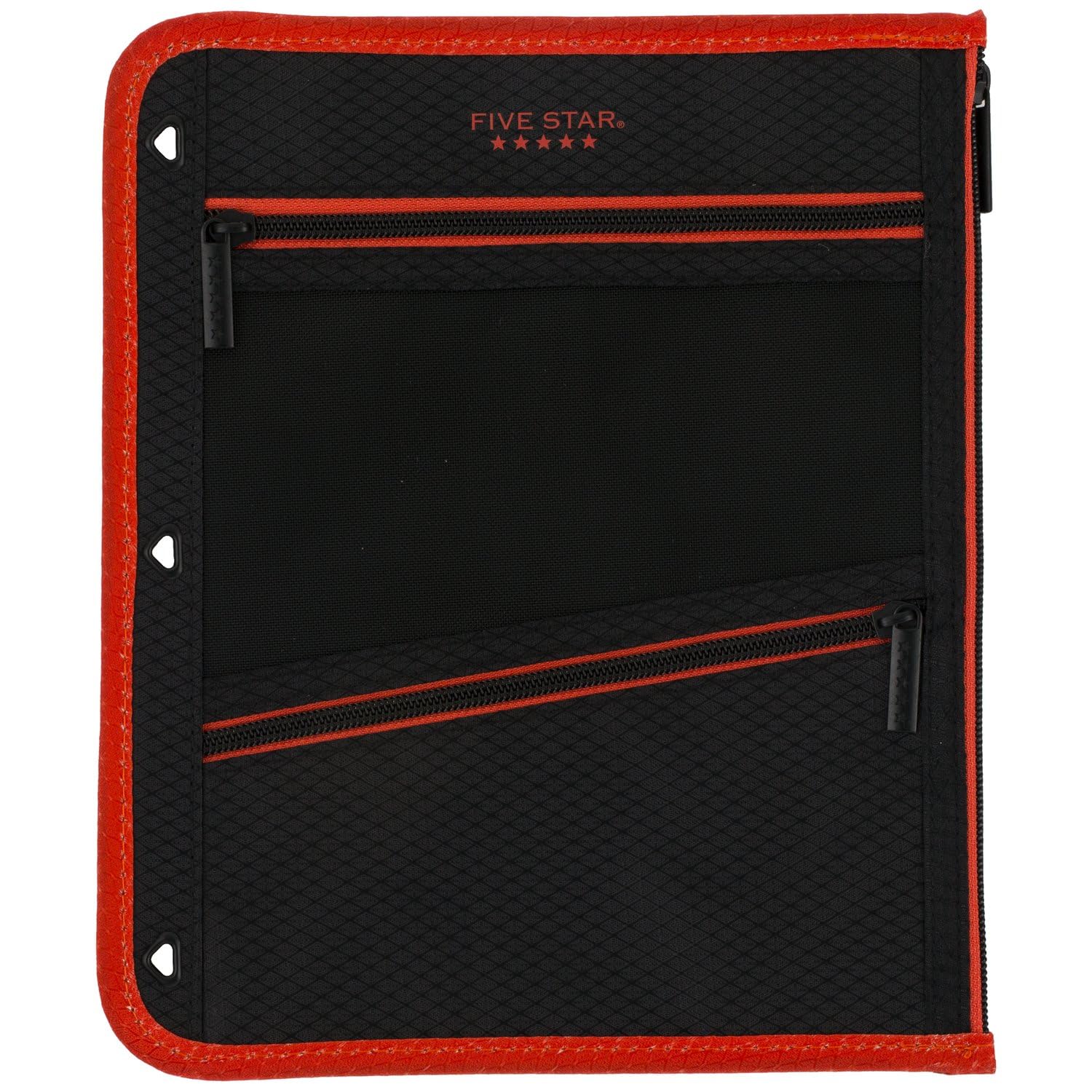 Five Star Zipper Pouch, Pencil Pouch, Pencil Case, Fits 3-Ring Binder, Assorted Colors, Color Will Vary, 1 Count (50642)