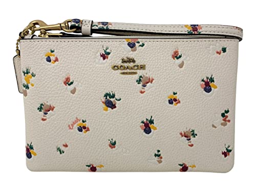 COACH Small Wristlet with Floral Print Style No. C5997 Chalk Multi