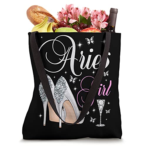 Aries Girl March April Birthday Party Zodiac Tote Bag