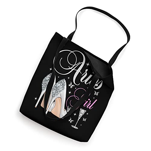 Aries Girl March April Birthday Party Zodiac Tote Bag