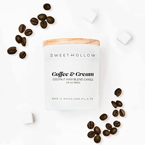 Coffee Scented Candle | Coffee & Cream Candle | Highly Scented & Long Lasting Coconut Wax Luxury Candle | Medium