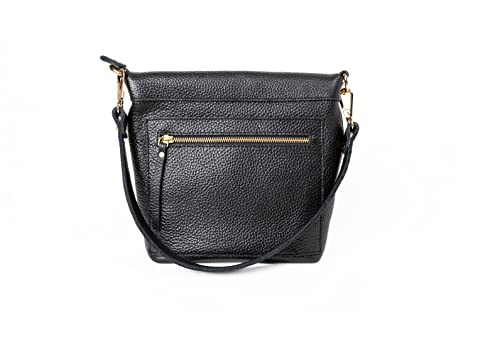 TRINITÉ Full Grain Genuine Leather Womens' Crossbody Handbag/Tote/Shoulder Bag/Satchel Ladies Purse | 2 Straps (Small)|