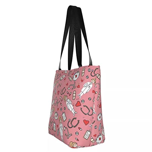 WYKD Cute Pattern Shoulder Canvas Bag Harajuku Shopper Bag Fashion Casual Summer Shoulder Totes Shopper Bag