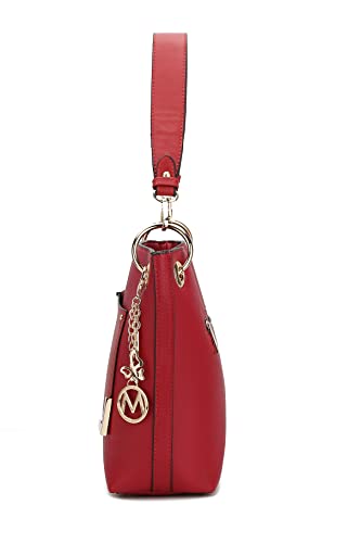 MKF Crossbody Tote Bag for Women, & Wristlet Wallet Purse Set โ PU Leather Top-Handle Satchel Shoulder Handbag Grace