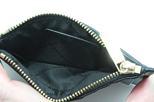 Michael Kors Jet Set Travel Top Zip Card Case Wallet Coin Pouch Black