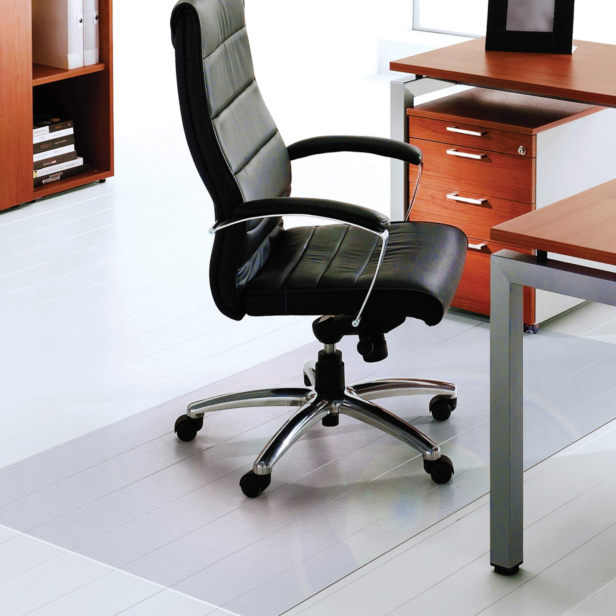 Floortex Polycarbonate XXL Office Mat 60" x 60" for Hard Floors, Clear (FR1215015019ER)