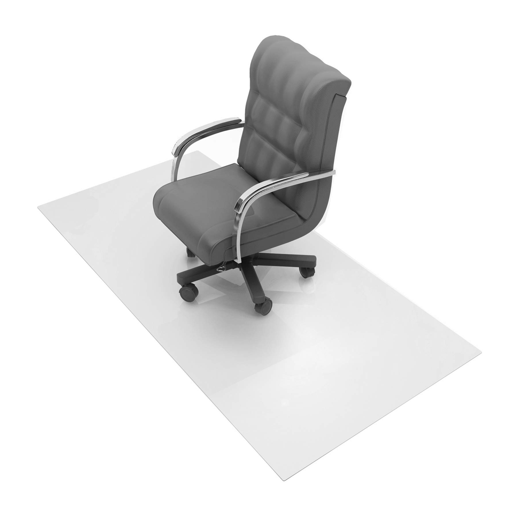 Floortex Polycarbonate XXL Office Mat 60" x 60" for Hard Floors, Clear (FR1215015019ER)