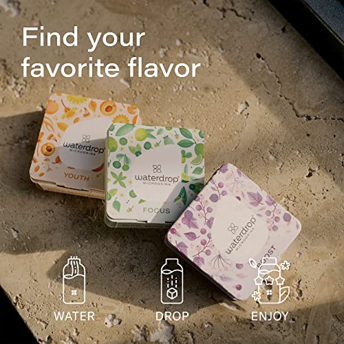 waterdrop β 20 oz Starter Set β Stainless Steel Water Bottle With Vitamin Hydration Flavoring Cubes - Midtone Pink