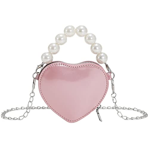 CALLARON Heart Shape Purse Heart Crossbody Bag Heart Shaped Handbag Small Clutch