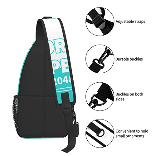Custom Sling Bag Personalized Picture/Text Crossbody Sling Backpack, Shoulder Bag for Men Women Boy (Front+Side+Strap Design)