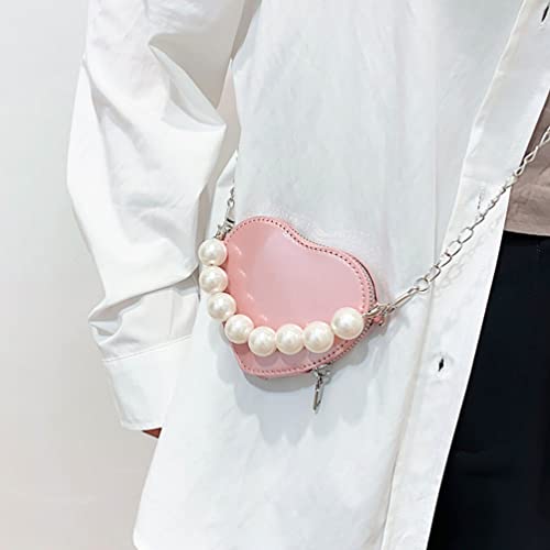 CALLARON Heart Shape Purse Heart Crossbody Bag Heart Shaped Handbag Small Clutch