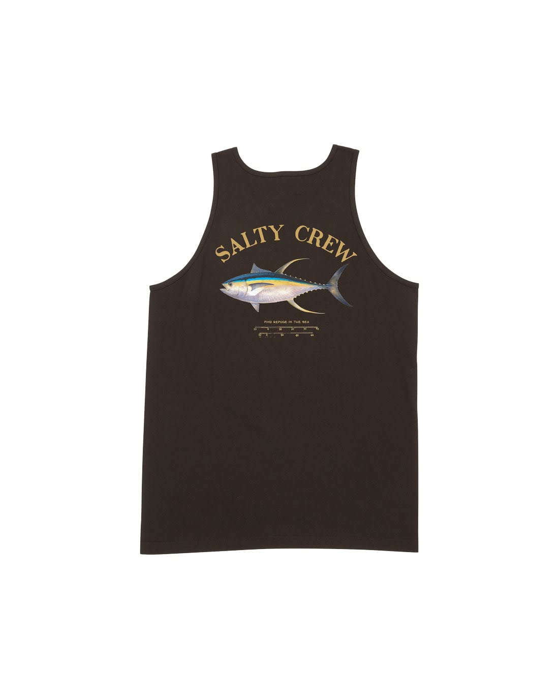 Salty Crew Ahi Mount Tank Black S - Men's Fashion Casual Sleeveless Tank Top T-Shirt Cotton - Regular Fit - Lifestyle Beach Apparel