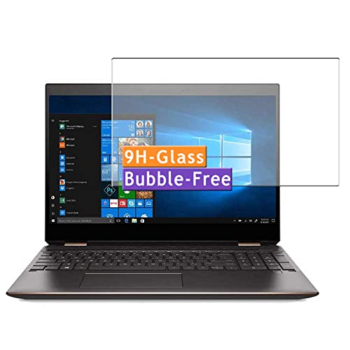 Vaxson Tempered Glass Screen Protector, compatible with HP Spectre x360 15-df0000/df0010tx/df0009tx/df0000nx/df0000tx/df0002na/df0004na 15.6" Visible Area, 9H Film Protector [Not Full Coverage]