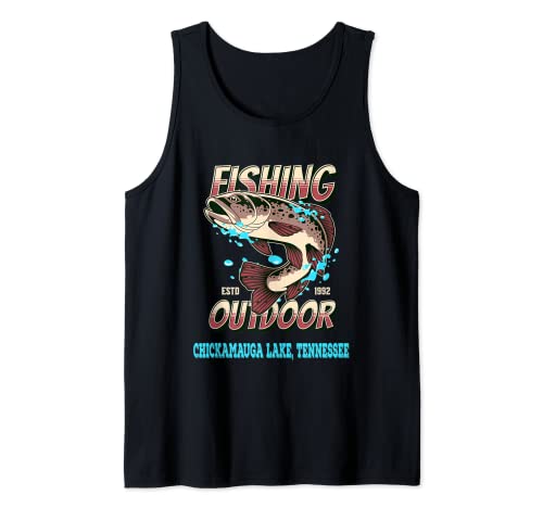 Chickamauga Lake, Tennessee Top 100 Bass Fishing Lakes Tank Top
