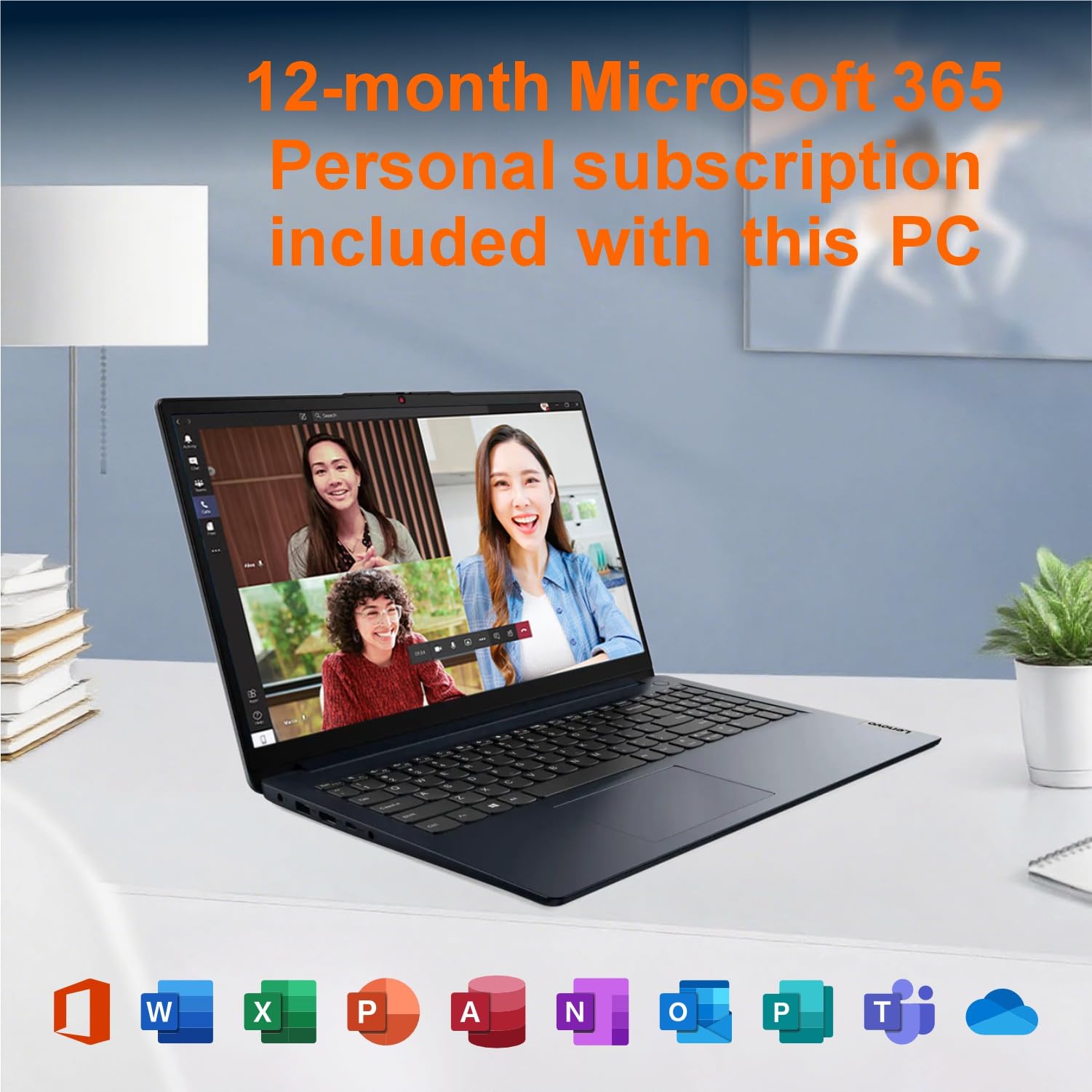 Lenovo IdeaPad 3 17.3" HD+ Notebook Computer, Intel Core i7-1165G7 2.80 GHz, 8GB RAM, 256GB SSD, Windows 11 Home, Arctic Gray