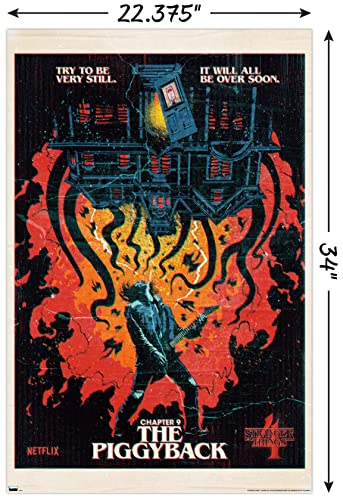 Trends International Netflix Stranger Things: Season 4 - The Piggyback Wall Poster