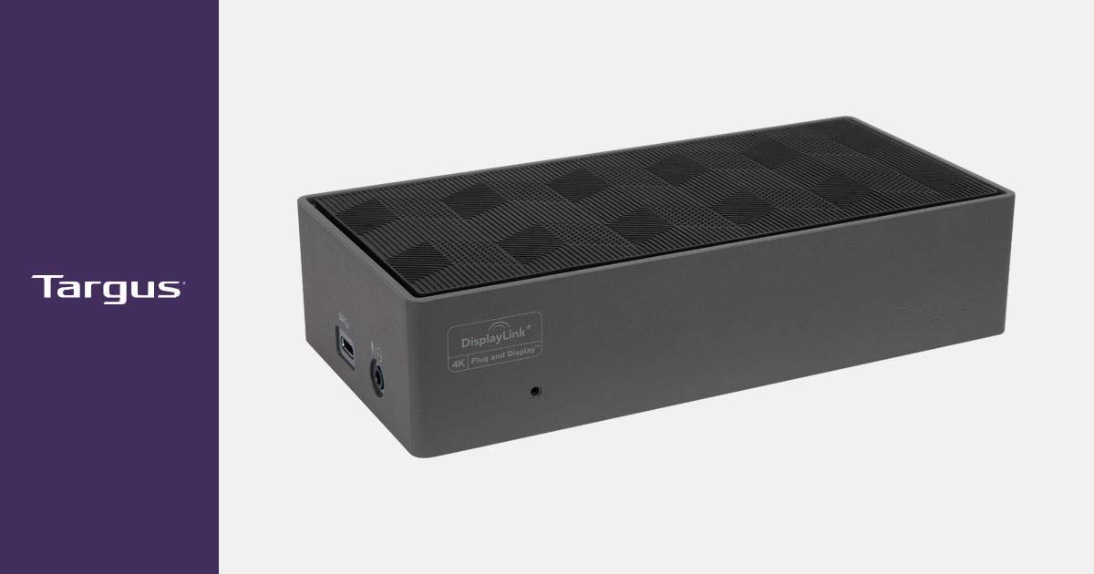 Targus USB-C Universal DV4K Docking Station with 100W Power (DOCK190USZ)