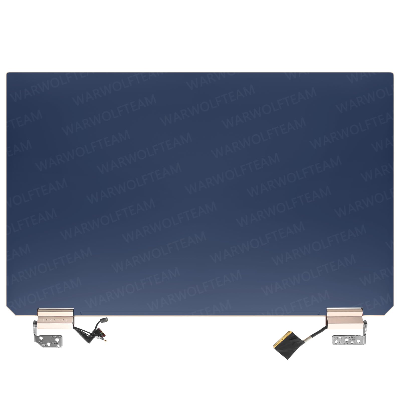 WARWOLFTEAM Replacement Whole Hinge-up Assembly For HP Spectre X360 15-EB0073TX 15-EB0081NR 15-EB0083NR 15-EB1043DX LCD Touch Screen Digitizer Assembly UHD 15.6in L97636-001 (OLED Cable Version, Blue)