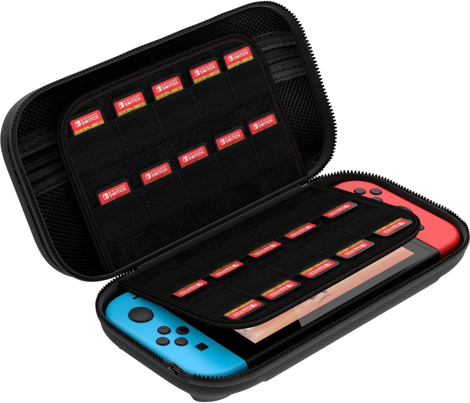 Ortz Carry Case for Nintendo Switch [Stores 29 Games] Premium Quality Protective Portable Hard Carry Case Pouch for Nintendo Switch Console Accessories - Best Game Travel Case Black [nintendo_switch]