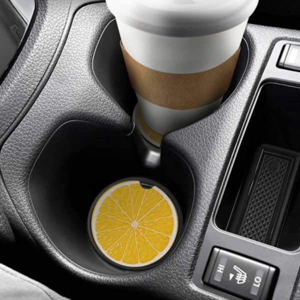 Custom Car Coasters for Cup Holder Personalized Add Your Design Photo Logo Text Cork Base Car Coasters for Drink Decorative Cup Coasters for Car (2PCS)