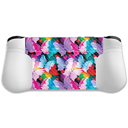 MightySkins Carbon Fiber Skin Compatible with Logitech G Cloud Gaming Handheld - Prismatic Butterflies | Protective, Durable Textured Carbon Fiber Finish | Easy to Apply | Made in The USA