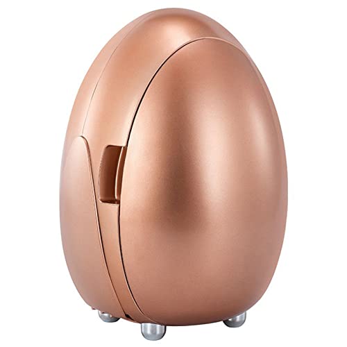 Mini Fridge Skincare Fridge Portable Small Refrigerator Cooler for Skincare Beverage Food Cosmetics Home Bedroom for Christmas,Gold