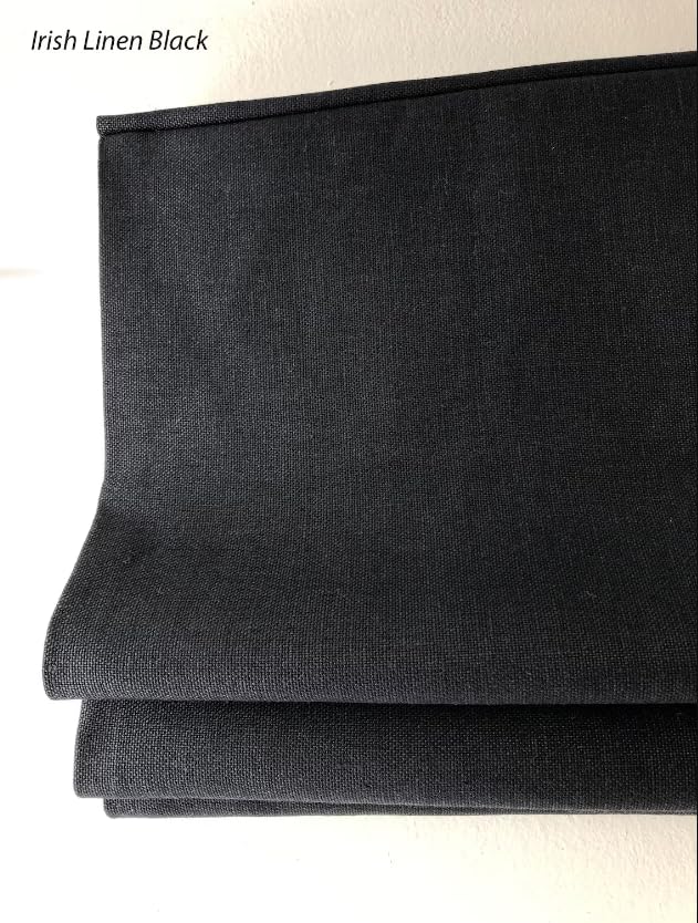 Linen Roman Shade, Irish Linen Shade, Cordless Mechanism, Custom Made Linen Roman Shade, Relaxed Roman Shade, Window Treatment
