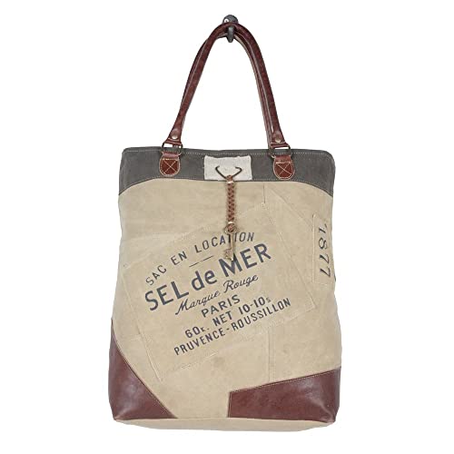Western Canvas Tote Bag for Women - Cotton Leather Bag Topedo