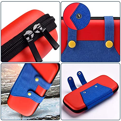 Personalized for Nintendo Switch Lite Case Add Name, Custom Switch Lite Carrying Case for Nintendo Protective Hard Portable Travel Carry Case (Red)