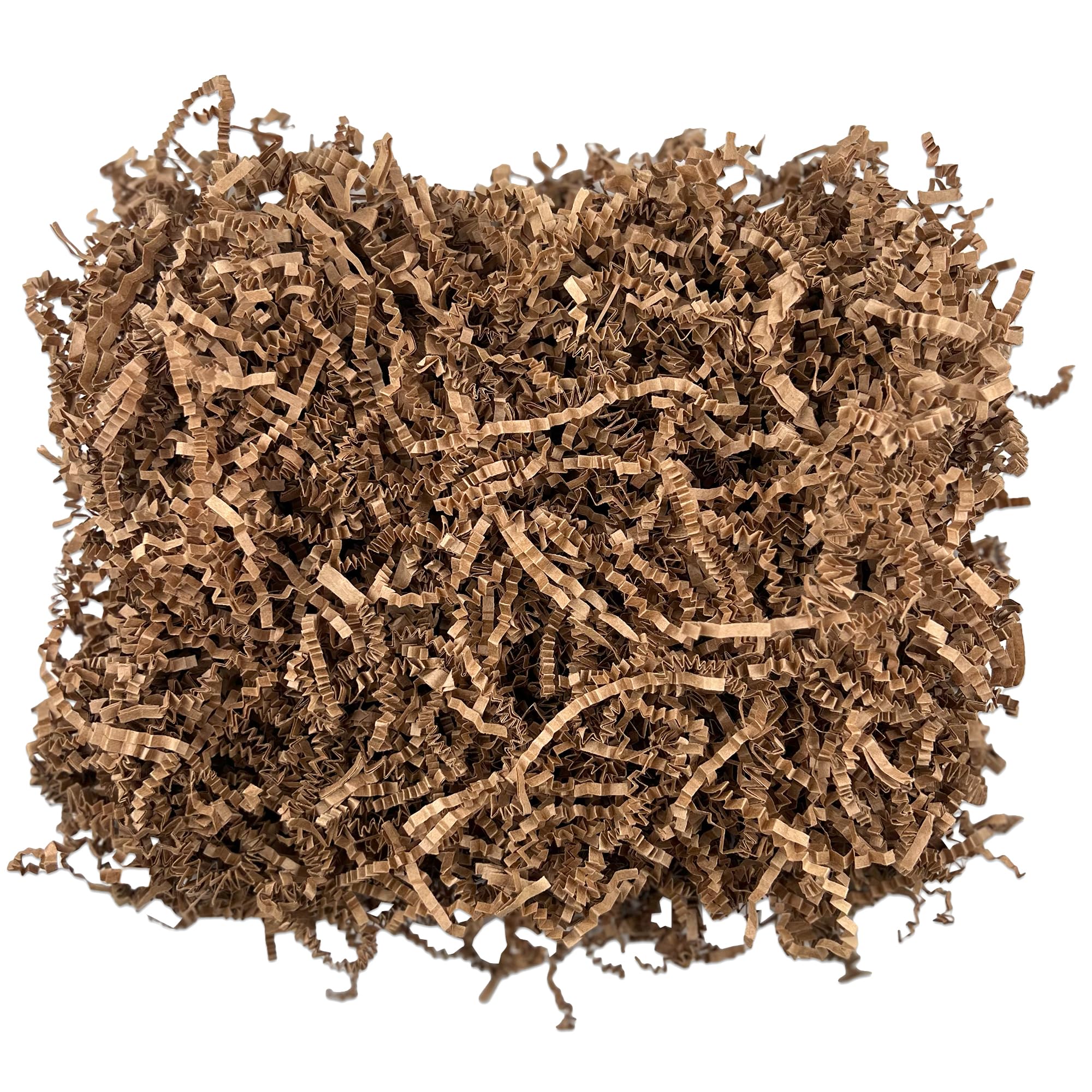 Mighty Gadget 1 LB Kraft Crinkle Cut Paper Shred Filler for Gift Wrapping & Basket Filling