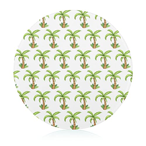 Tropic Palm Trees Cutting Board Tempered Glass Chopping Board for Kitchen Hotel