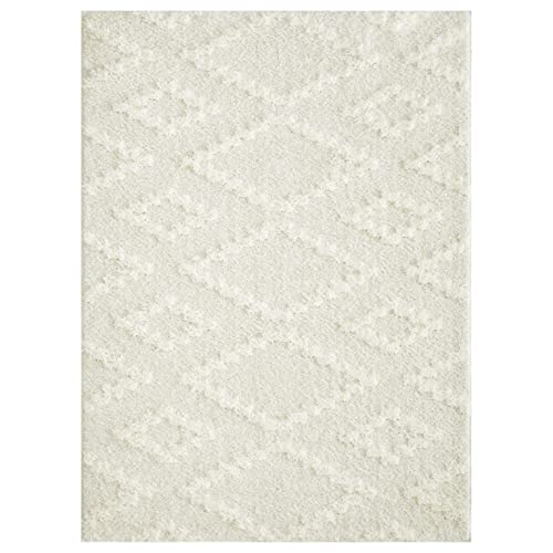 LOOMAKNOTI Vemoa Aslayn 5' x 7' Gray Geometric Indoor Area Rug